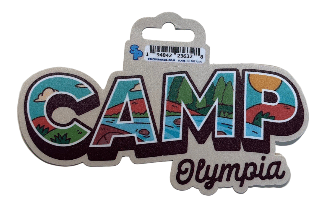 Camp Olympia Block Sticker - Camp Olympia